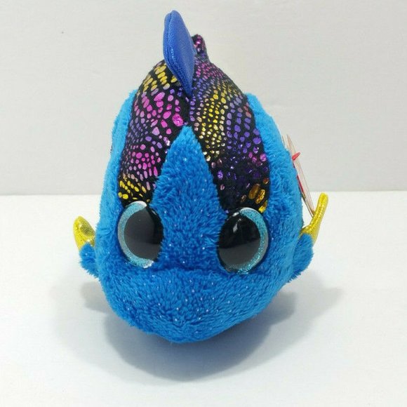 Ty | Toys | Ty Beanie Boos Aqua Fish Beanbag Plush 367be3m | Poshmark